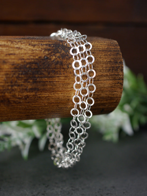 Sparkly Multi-chained Silver Bracelet – Alison Lush Jewellery